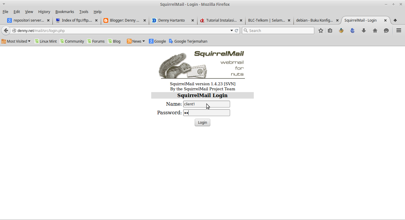 Membuat Mail Server dengan Webmail SquirrelMail di Debian 8 ~ Denny Hartanto
