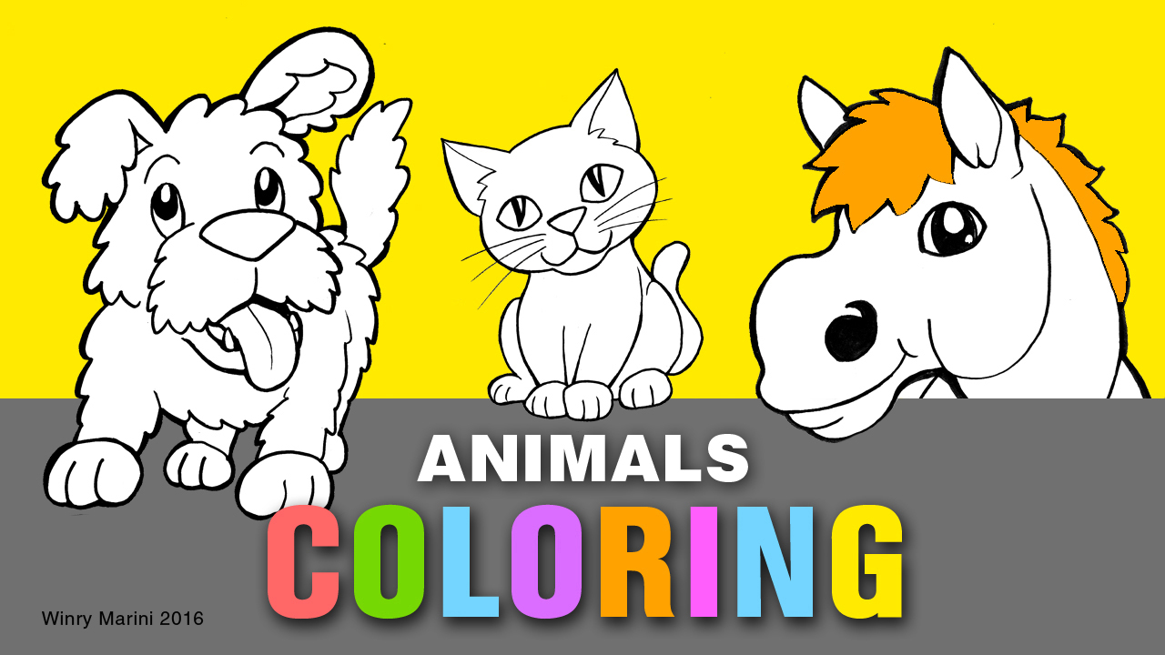 Art and Lore: Animals Coloring (Halaman Mewarnai Binatang/Hewan)