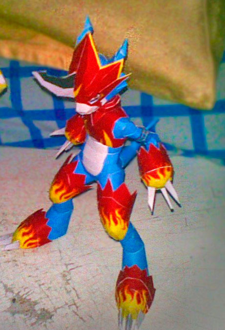 Digimon Flamedramon Papercraft | Papercraft Paradise | PaperCrafts ...