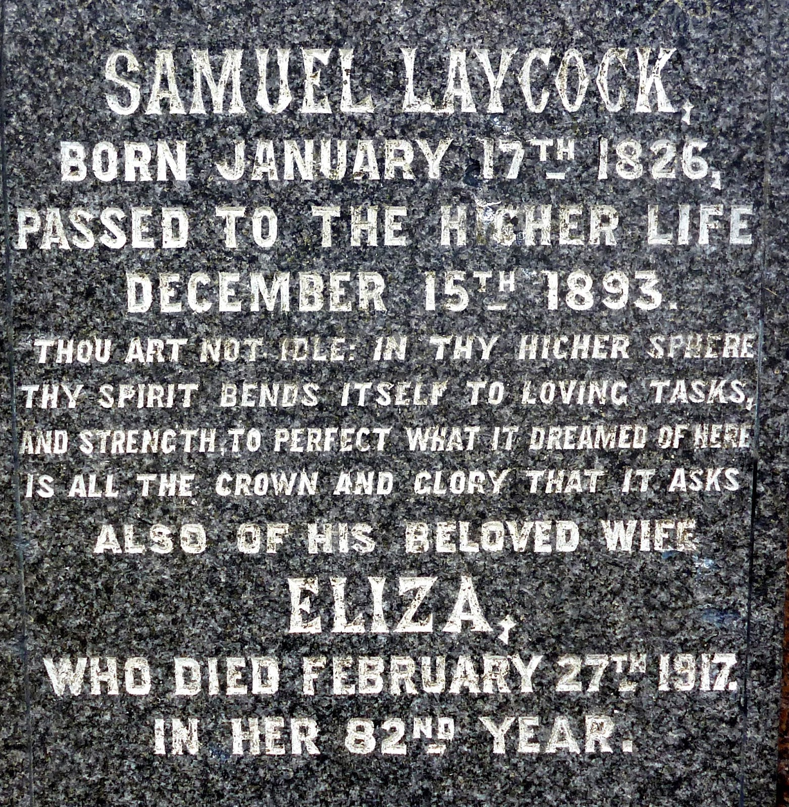 Dr Tony Shaw: Samuel Laycock: Layton Cemetery, Blackpool #2