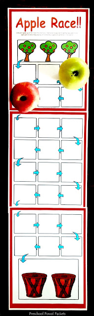 {FREE} Apple Race Preschool Game | Preschool Powol Packets