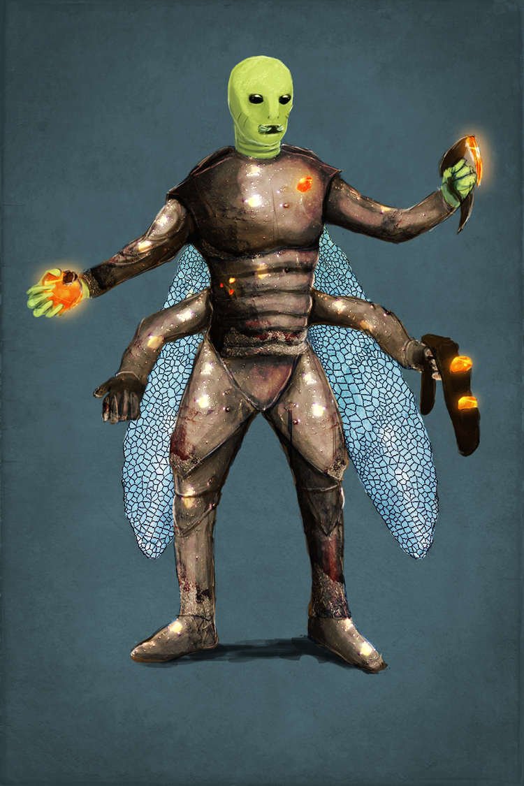 Artwork of Edmund Aubrey: 2d Lesson 12 - Insectoid Brief