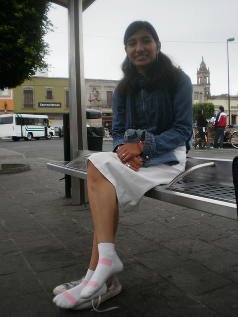 The White Socks Collection Project Girls Wearinf White Socks Outside