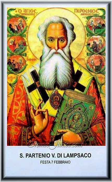 Vidas Santas: San Partenio o Parthenio de Lampsaco, Obispo