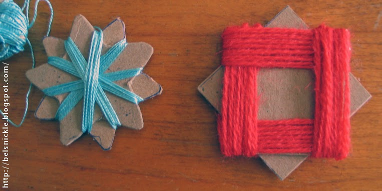 Tutorial for Weaving Christmas Stars With Yarn/String | Belznickle ...