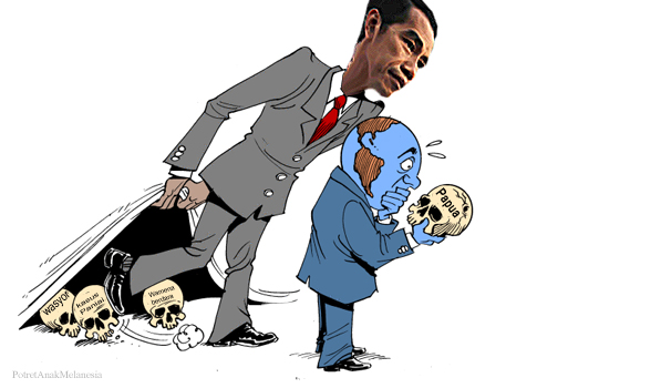 Karikatur tentang HAM di Papua - Potret Anak Melanesia