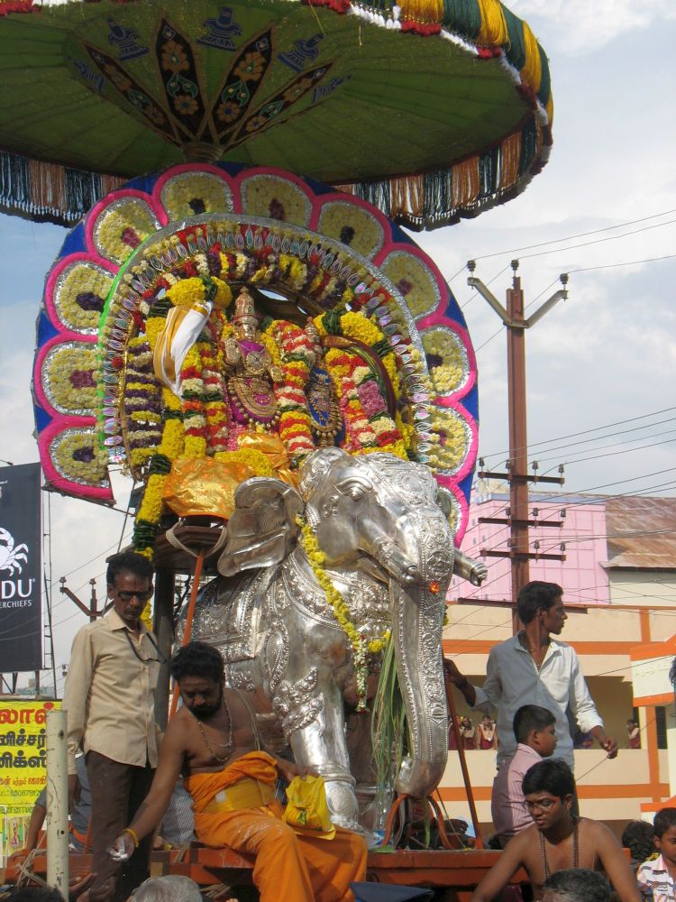 2015 Deepam Festival. Day Six—Morning: Elephant with 63 Nayanars ...