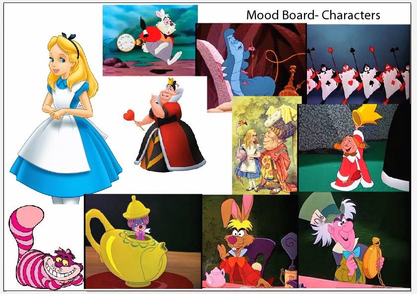 Lauren Henneberry Unit 39: Alice in Wonderland Mood Boards