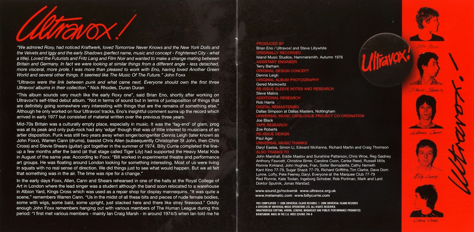 1977 Ultravox! - Ultravox! - Rockronología