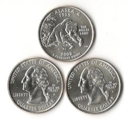 USA 1/4 DOLLAR - ALASKA | numizmatikagal-worldcoins