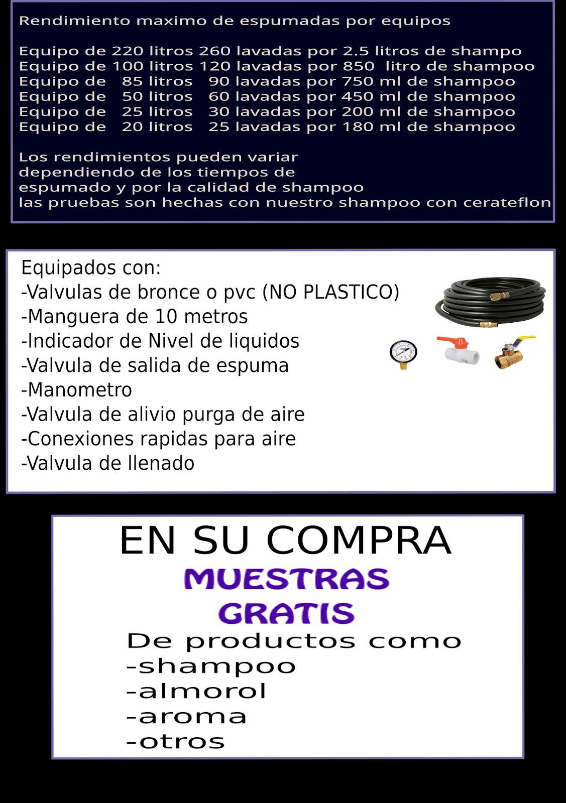 Espumadora para Autolavado os_carwash: Espumadora para Autolavado espuma