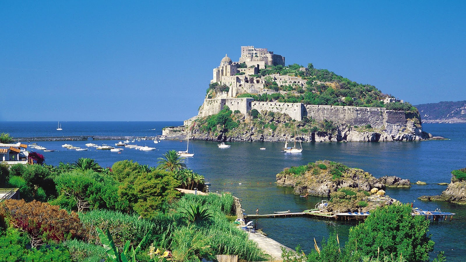 Wallpapers and pictures: Island of Ischia in Italy wallpaper (1920x1080)