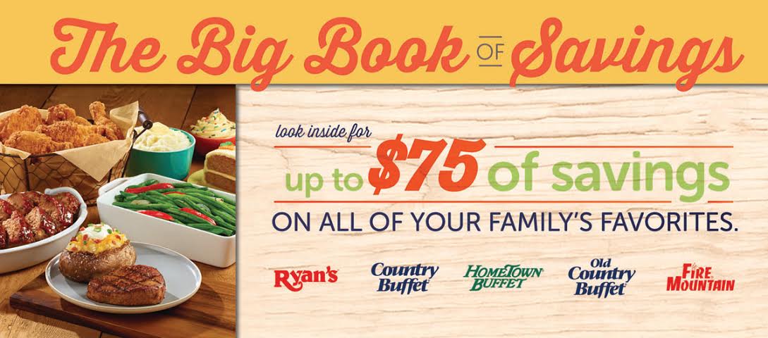 Ryan’s, HomeTown Buffet, and Old Country Buffet introduce The Big Book ...