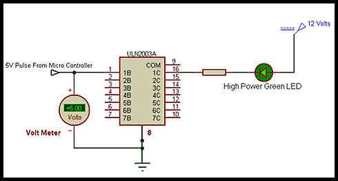 arduino 的研究筆記: ULN2003A 達林頓陣列驅動器