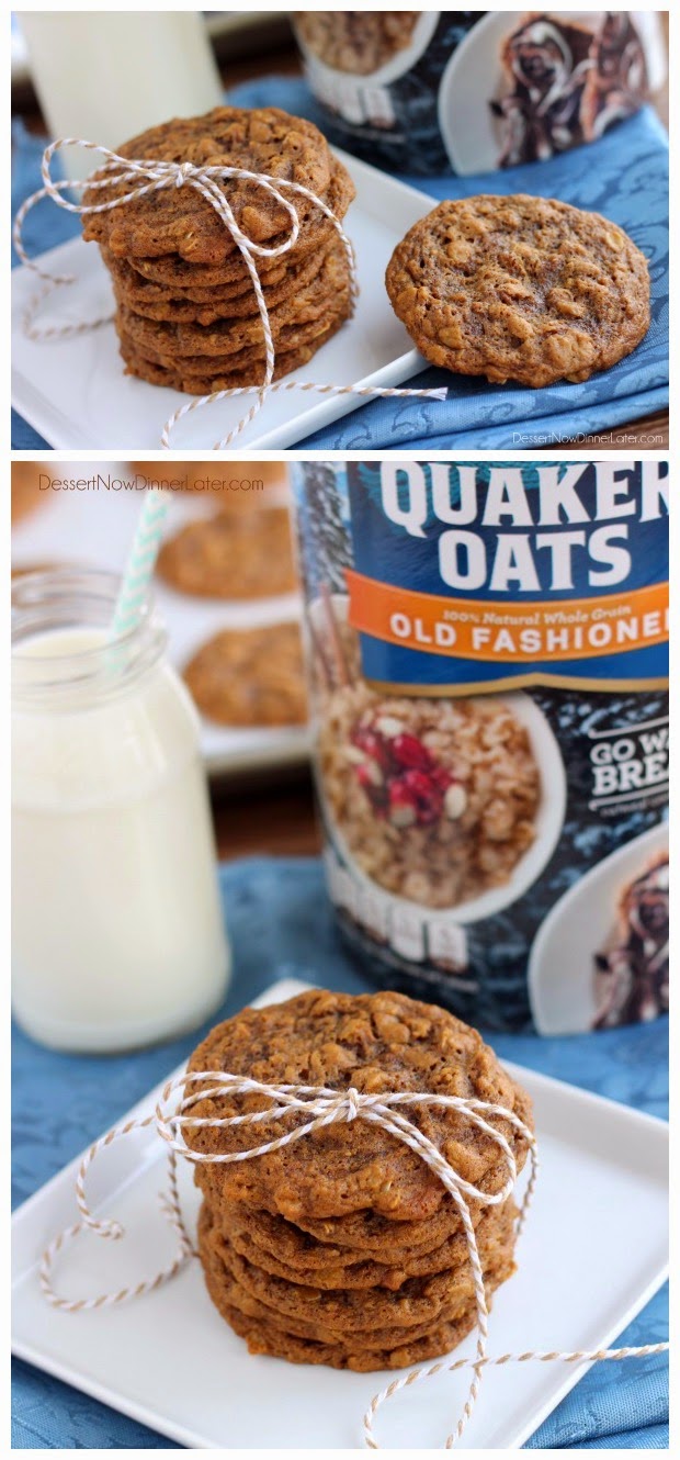 Gingersnap Oatmeal Cookies with Old Fashioned Rolled Oats ~ Don't Eat ...