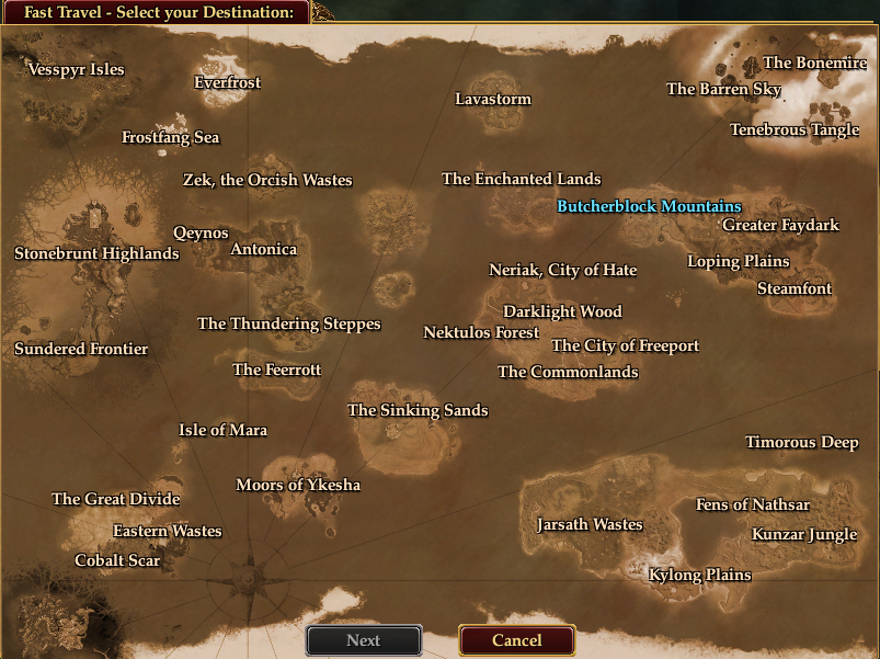 Everquest 2 Map