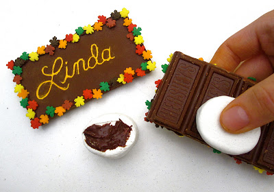 {VIDEO} DIY Toothpick Engraved Chocolate Bar Thanksgiving Place Cards ...