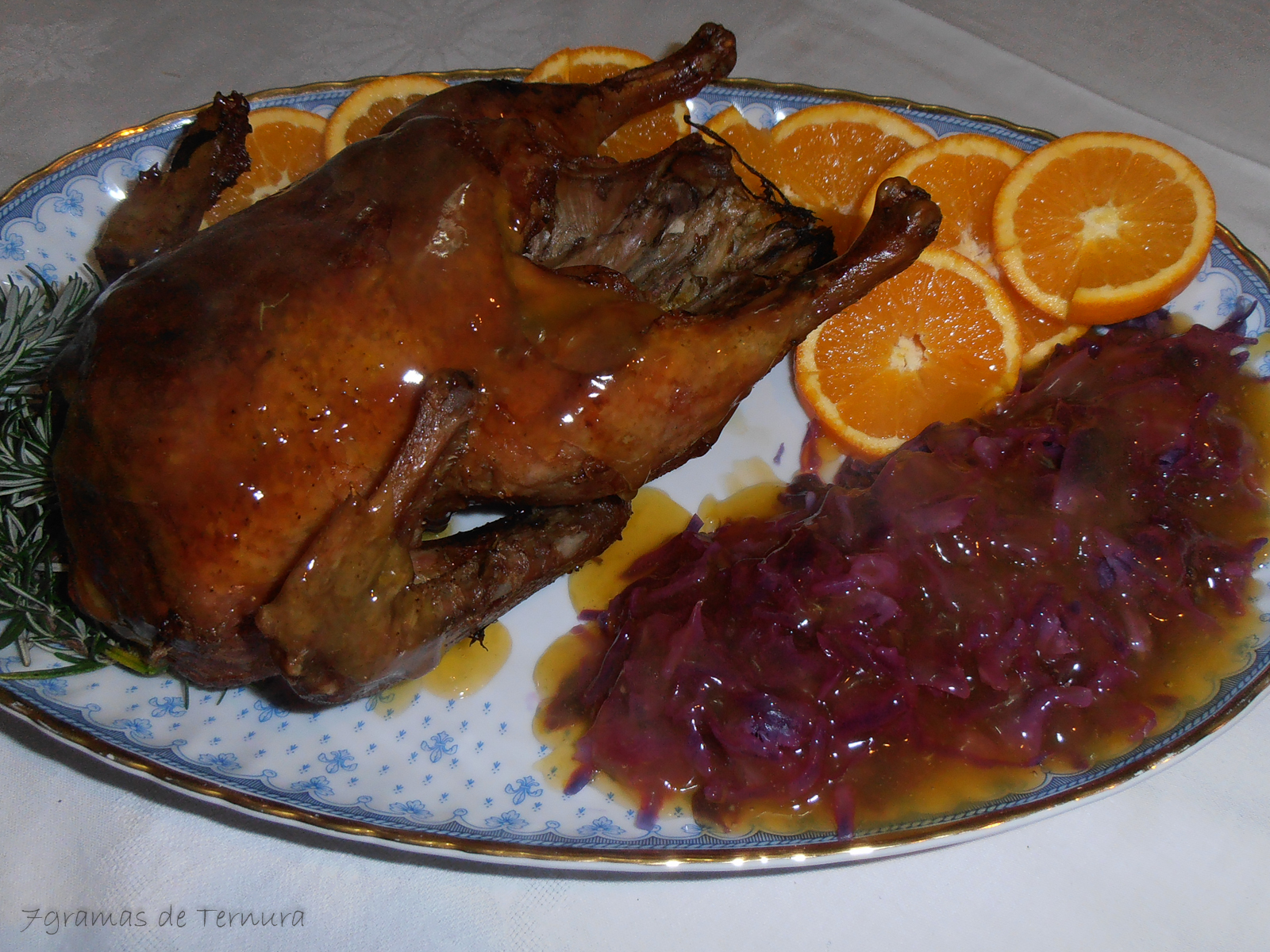 Pato assado com Laranja | 7gramas de ternura