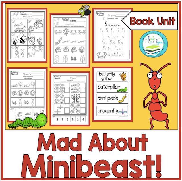 MAD ABOUT MINIBEAST! BOOK UNIT ~ Book Units by Lynn