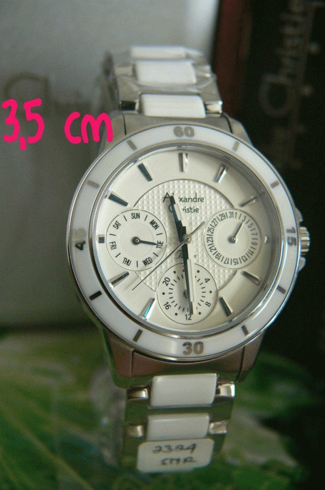 Jual Jam Tangan Online: Alexandre christie 2324 Putih Terbaru