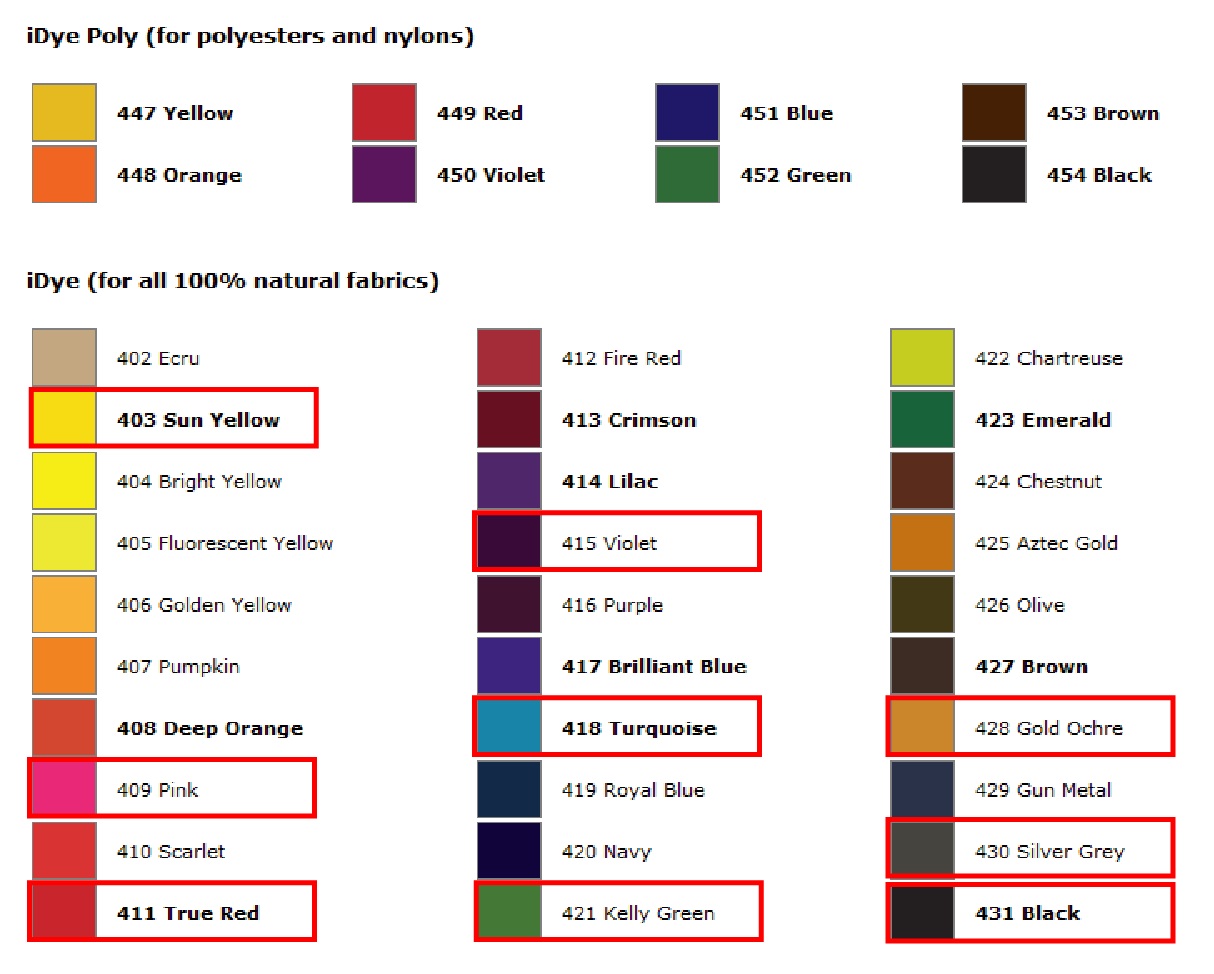 *The Handcrafted Life*: Help Me Pick a Fabric Dye Color!