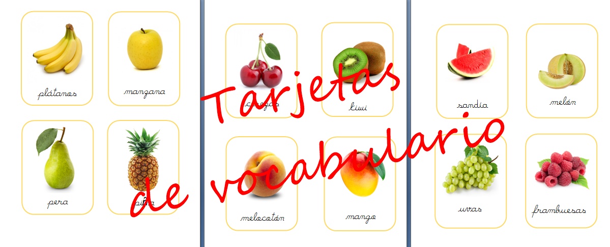 El Maestro de Audición y Lenguaje: Material vocabulario (frutas).