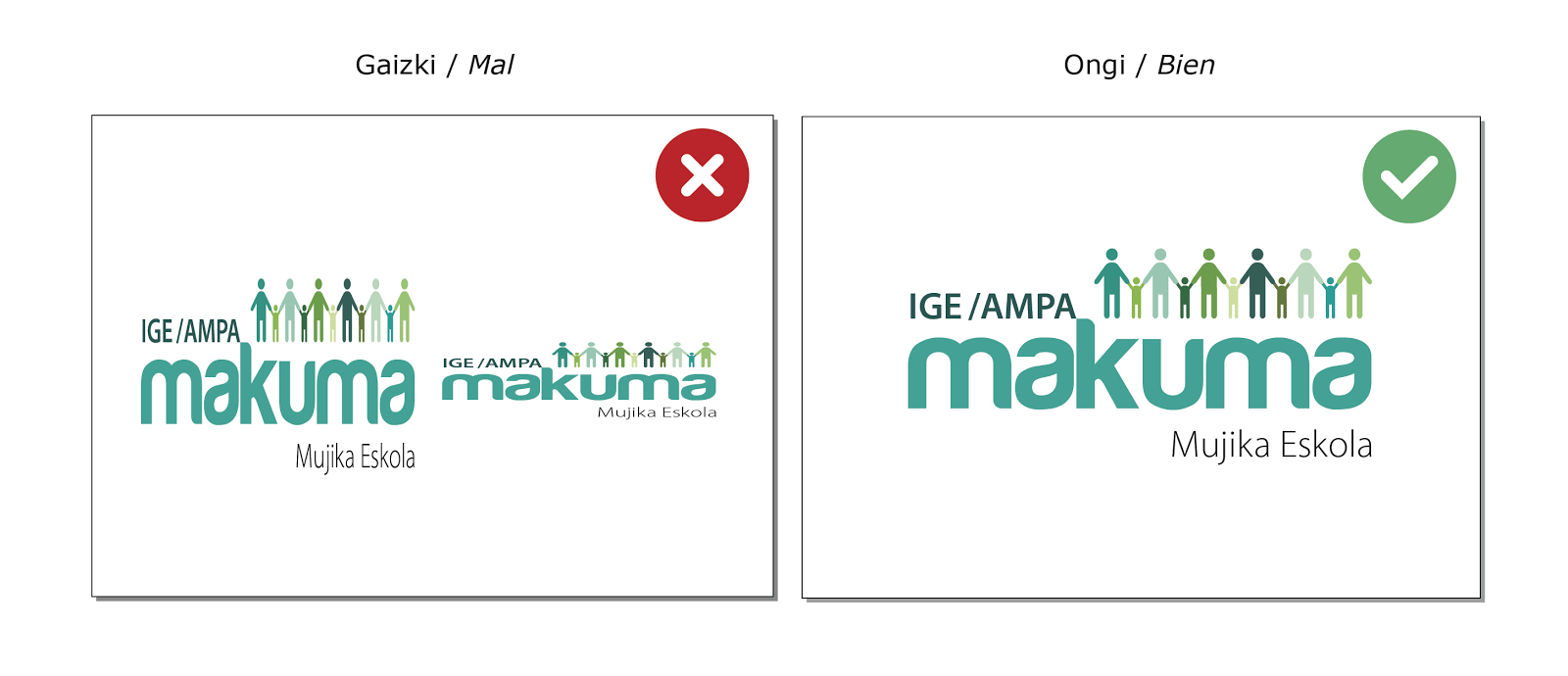 makuma - AMPA Mujika Eskola IGE: Logotipoa / Logotipo