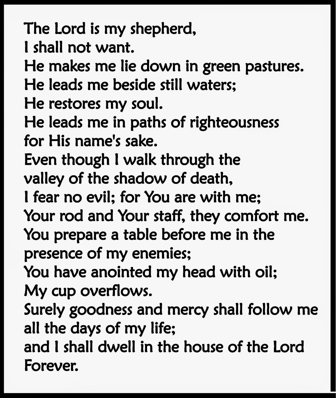 Psalm 23 In Pidgin Version Psalm 23 In Pidgin Version