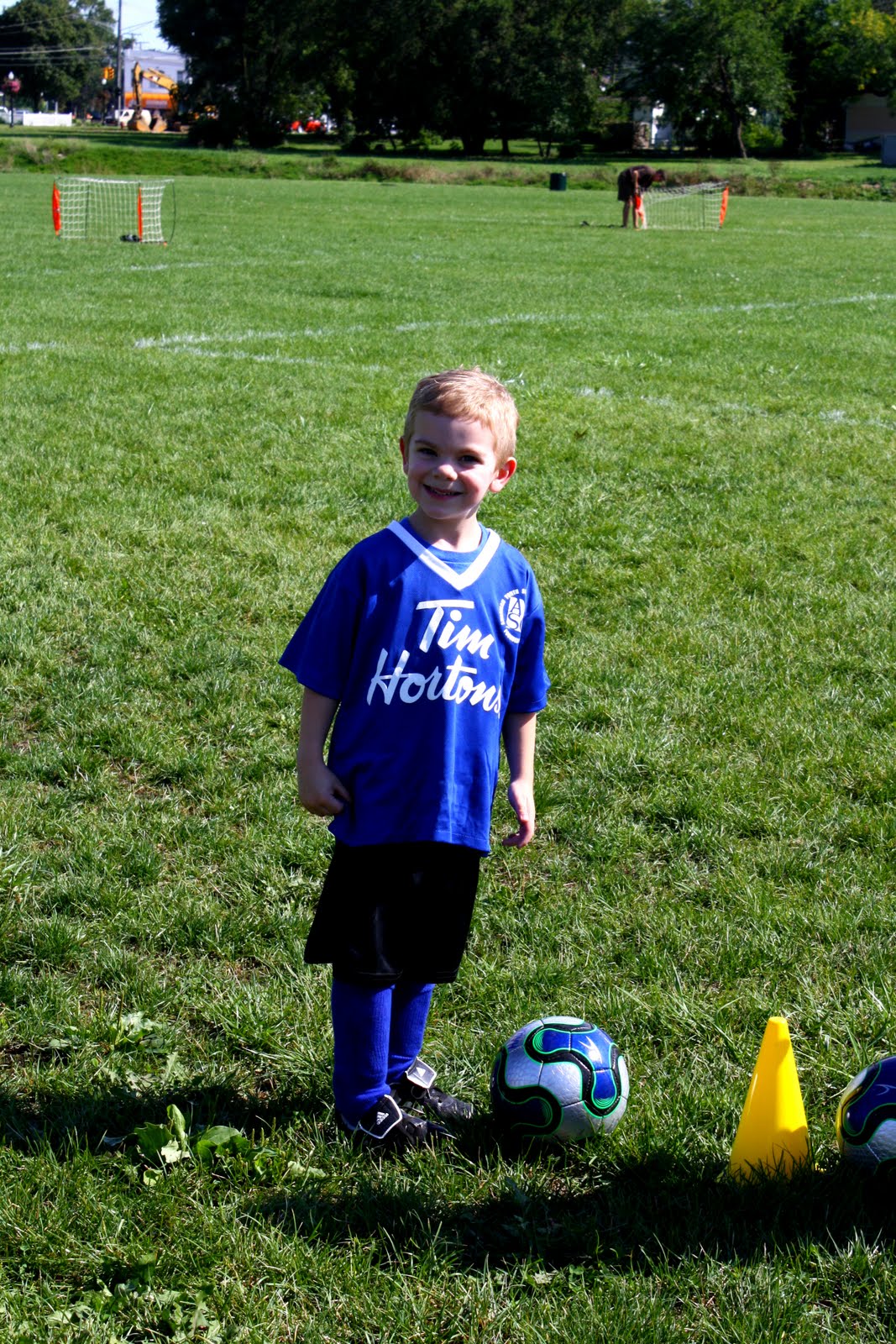 The Happy Little Hawkins Family: Timbit Soccer