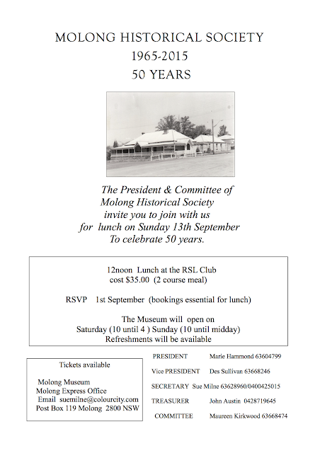 History, Heritage & Museums - Connecting!: Molong Historical Society ...