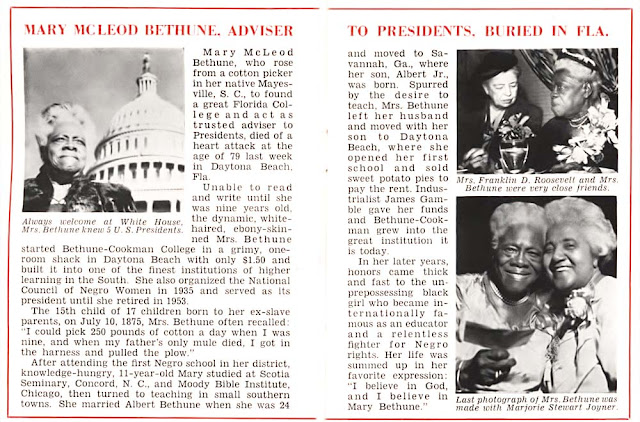 MARY MACLEOD BETHUNE: THE ONLY BLACK WOMAN PRESENT AT THE FORMATION OF ...