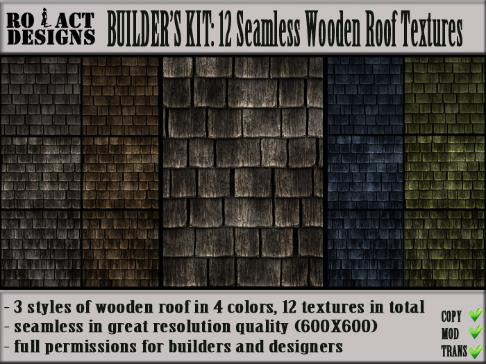 Ro!Act Designs: ..::RO!ACT::..DESIGNS Builder's Kit: 12 Seamless Wooden ...