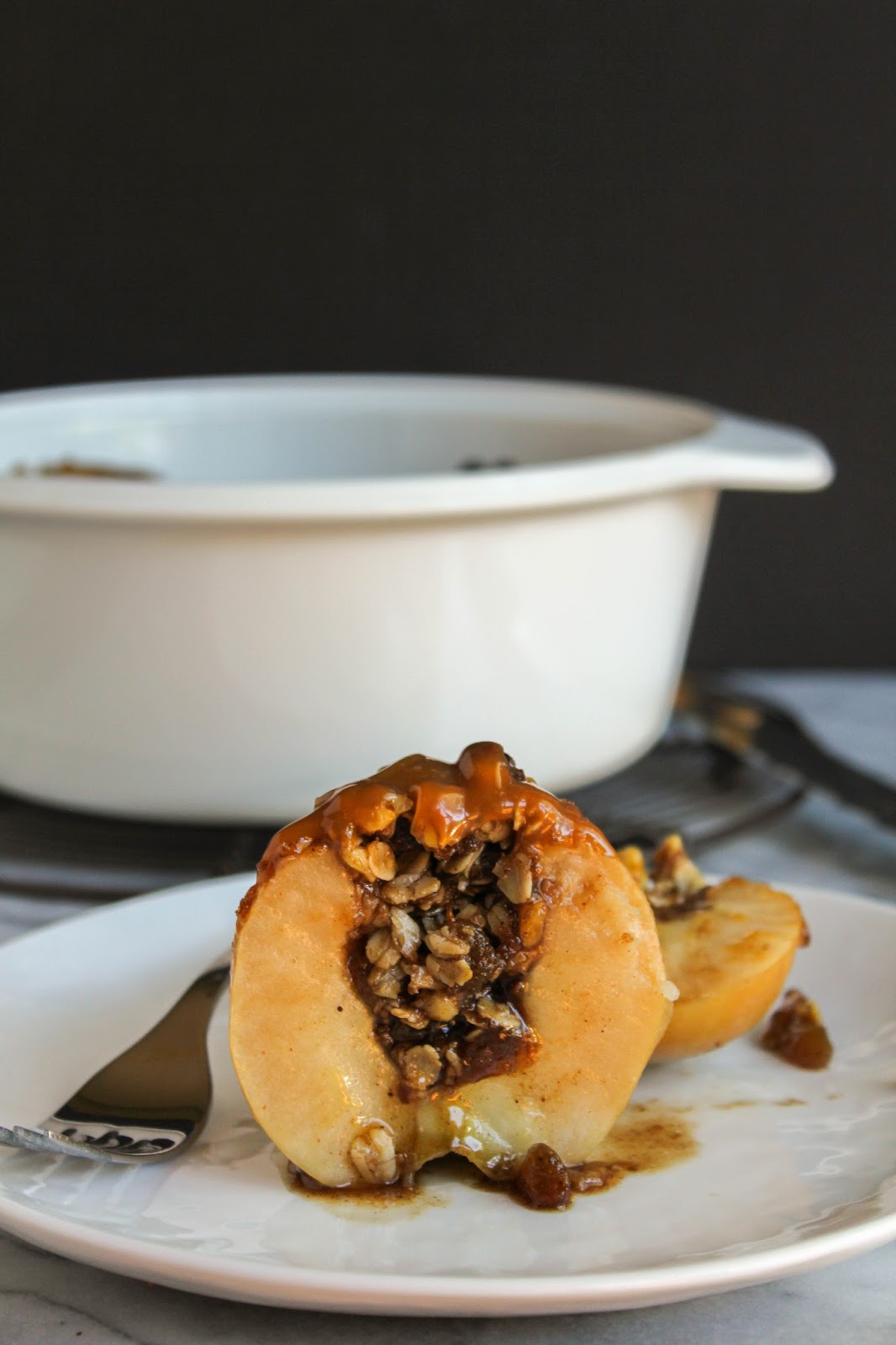 Loaded Baked Apples with Caramel Drizzle