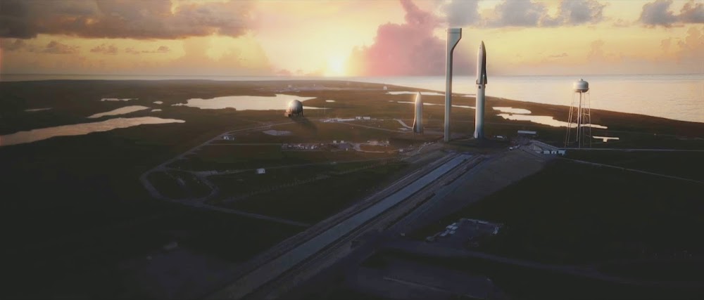 SpaceX Big Falcon Rocket launch; images from Shotwell's latest ...