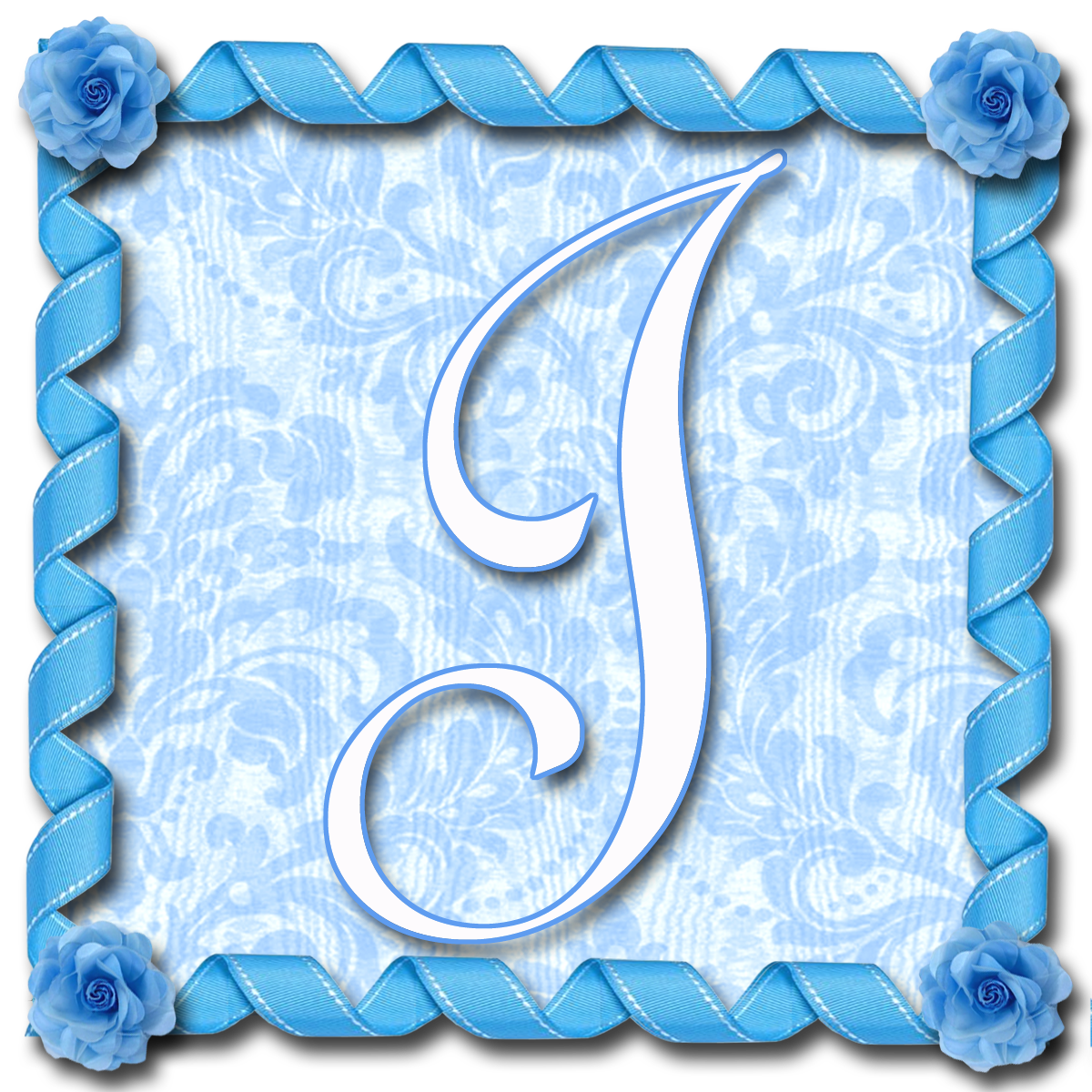GRANNY ENCHANTED'S BLOG: "Blue Curly Ribbon" PNG Free Scrapbook Alphabet