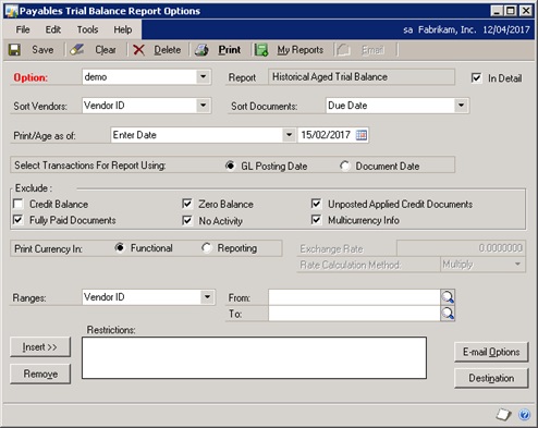 Export Microsoft Dynamics GP Reports to Excel