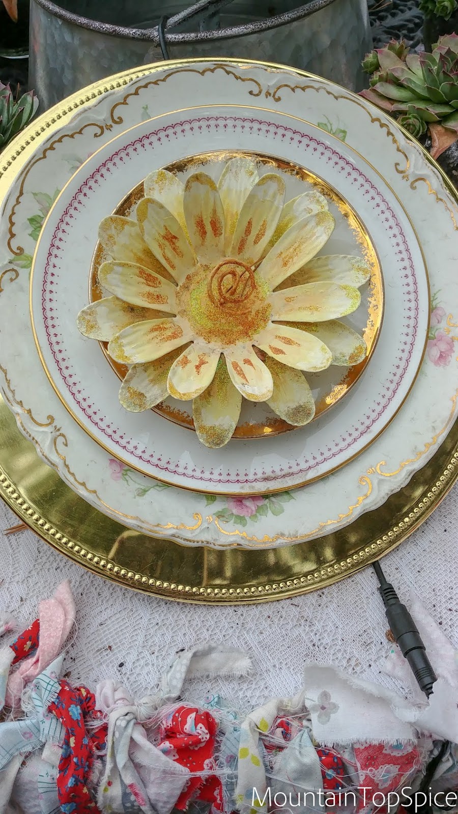 Glass Flower Plate Tutorial | Mountain Top Spice
