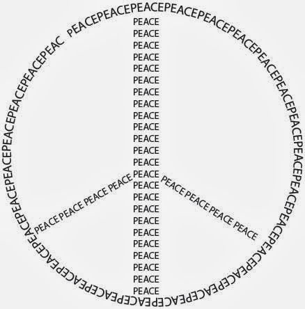 Getting to know Claire!: Peace Calligrame