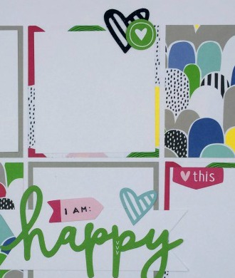 Obsessed with Scrapbooking: [Video] Quick Happy Scrapbook Layout