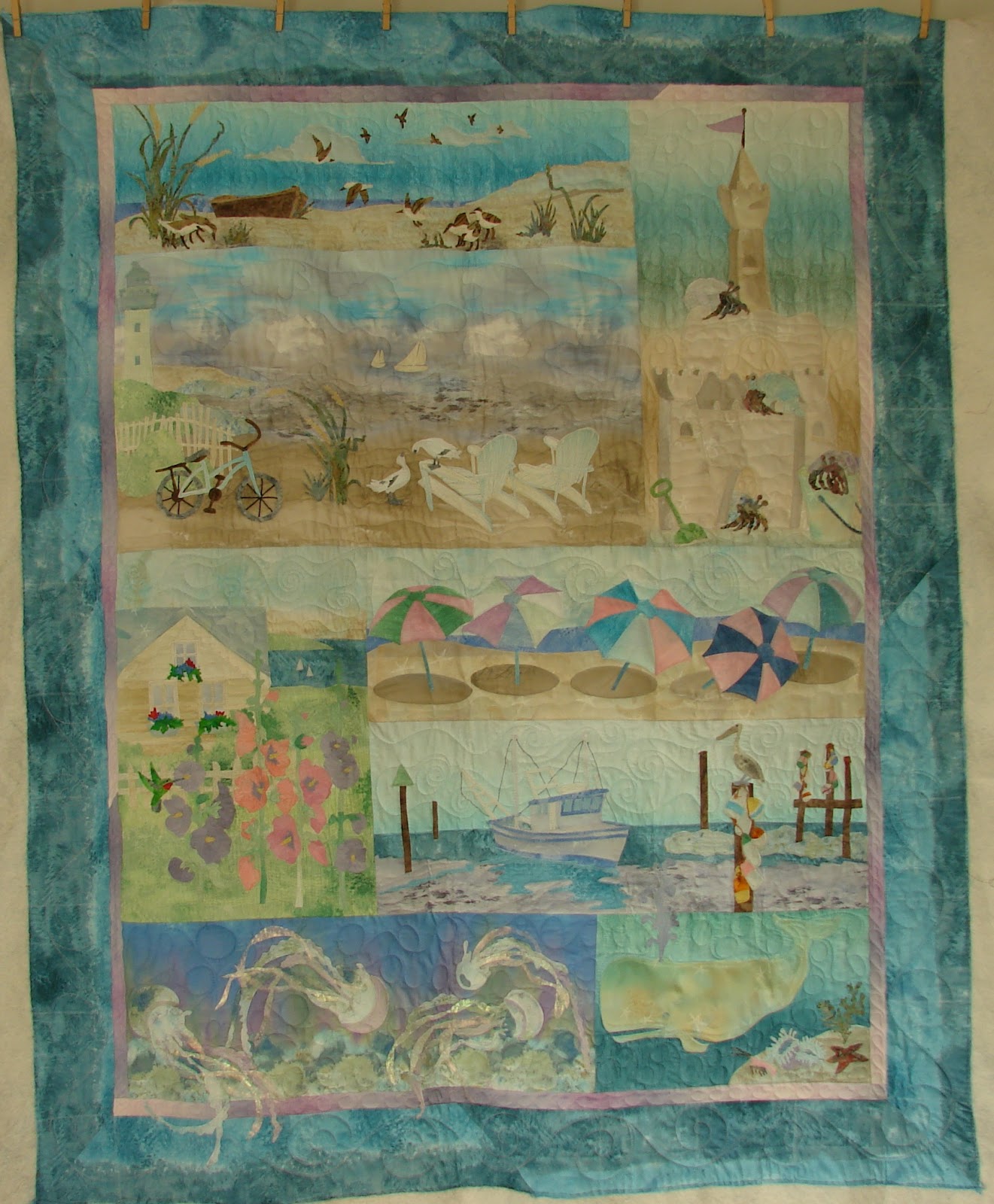 Quilt Vine: Beach Walk