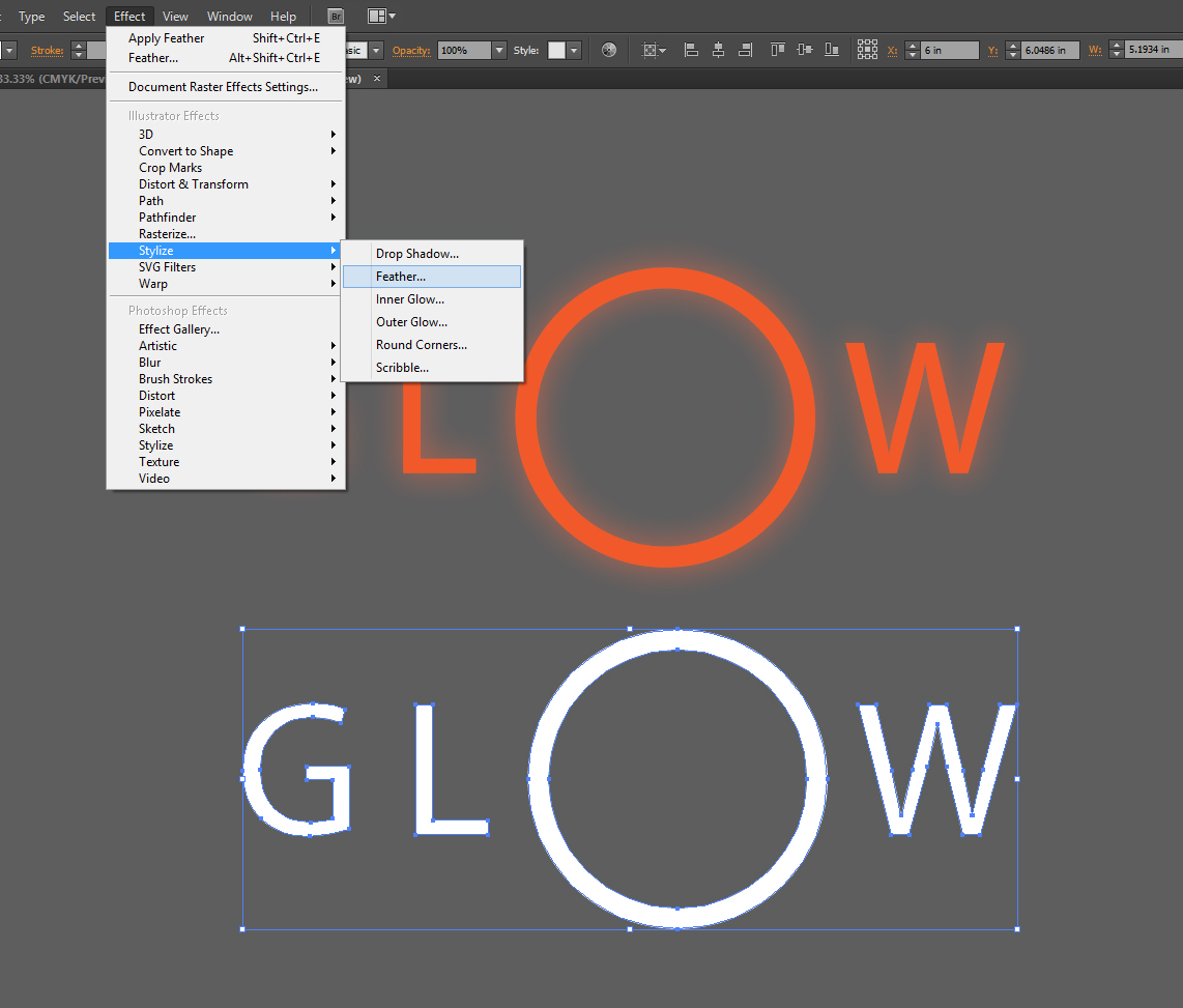 Rizwaan's Blog: Glow Effect In Adobe Illustrator