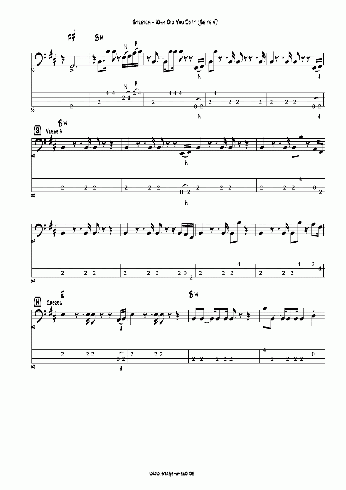 Basscination: Weekly Basslines: #62: Why Did You Do It (Stretch)