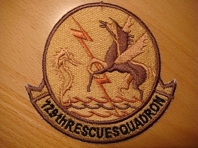 THE USAF RESCUE COLLECTION: USAF 129th RQS / Desert-Tan Patch
