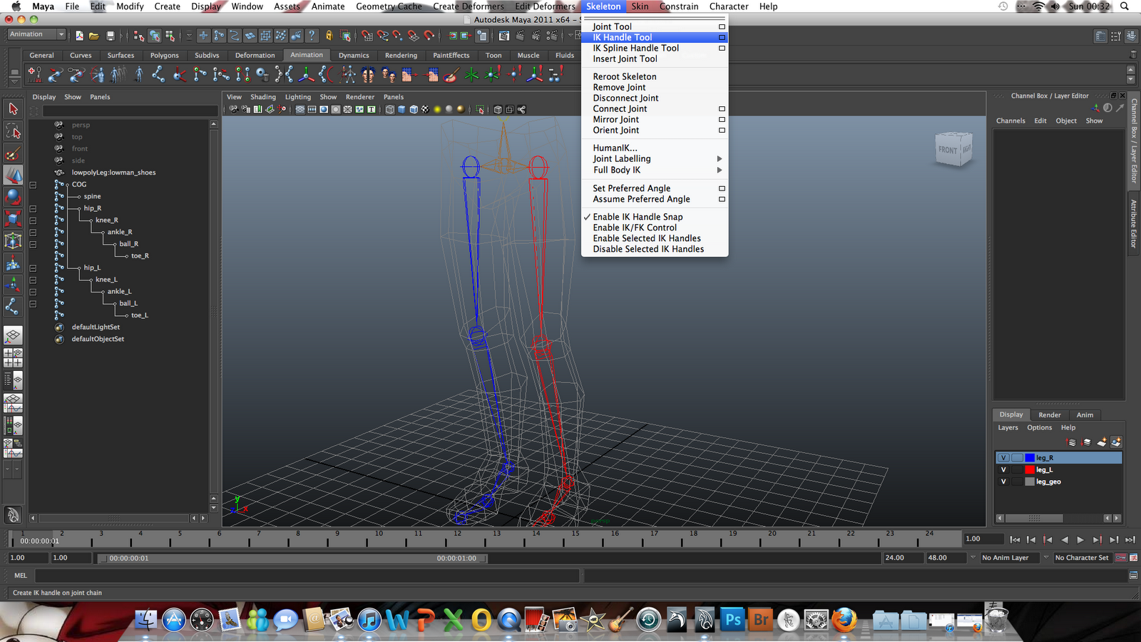 Rigging: Using Maya: Rigging Legs