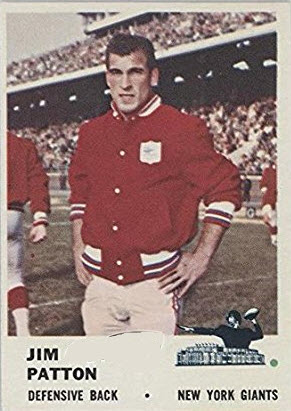 Pro Football Journal: FROM THE DELTA TO THE BIG APPLE: Jimmy Patton