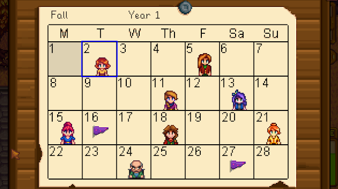 Stardew Valley Walkthrough / Guide - Characters: Birthdays