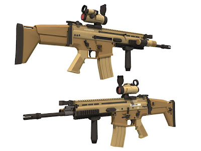 FN SCAR-L Assault Rifle Papercraft | Papercraft Paradise | PaperCrafts ...