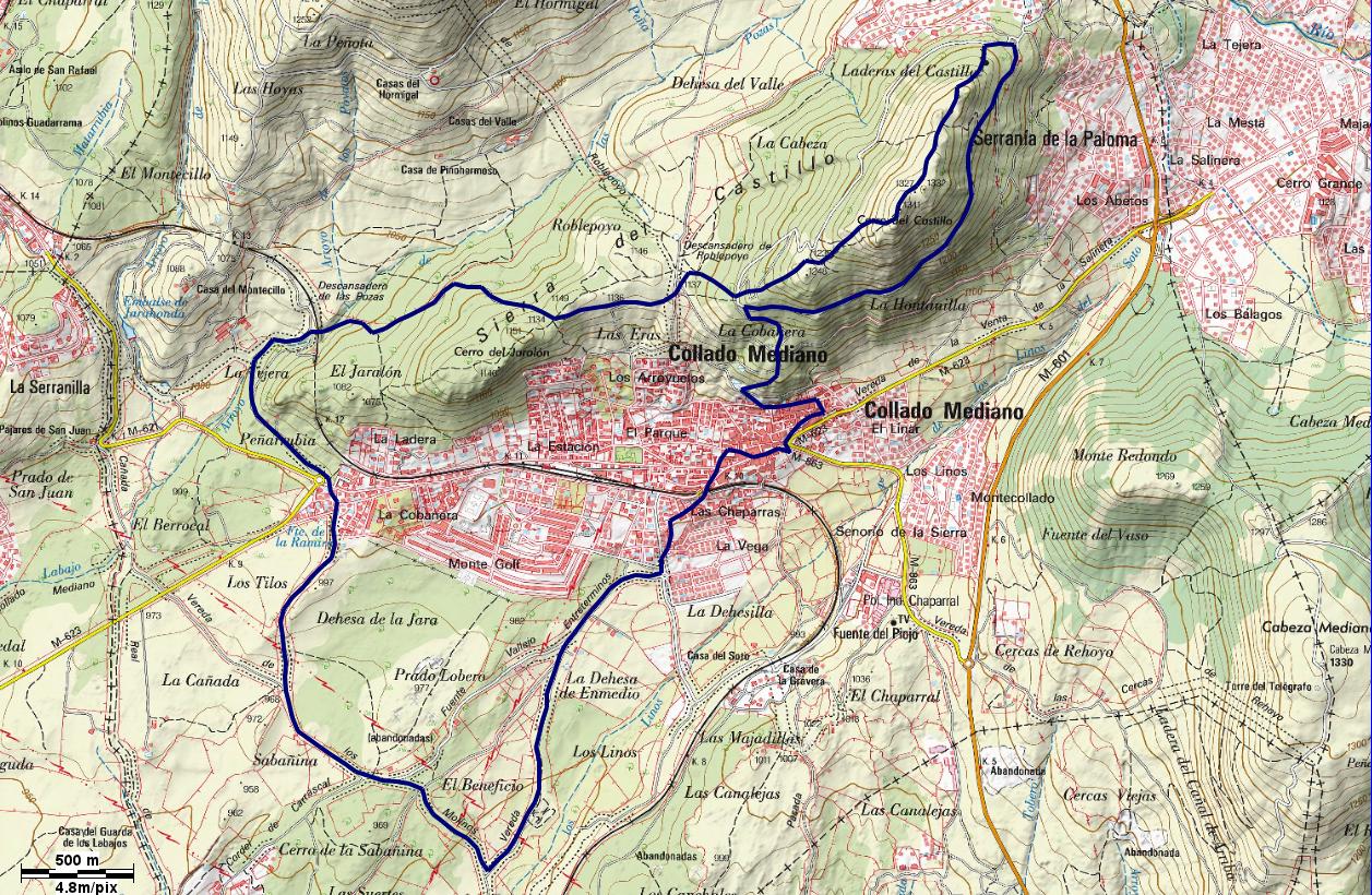 Por valles y montañas: Excursión X047: Collado Mediano-Cerro del Castillo