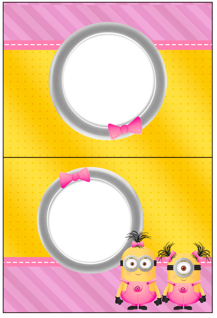 Minion Girls: Free Printable Candy Bar Labels. - Oh My Fiesta! in english
