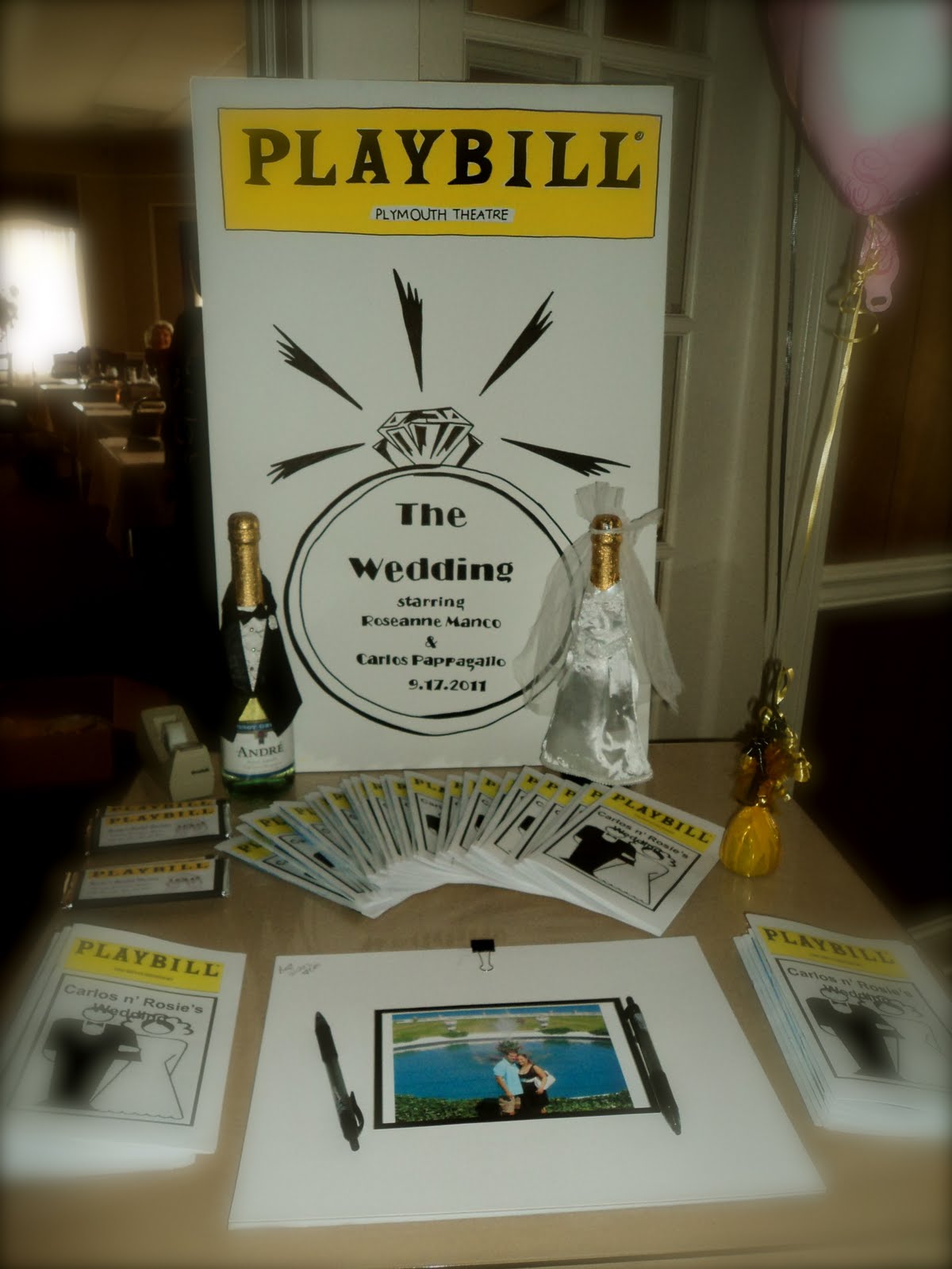 {stylish event and party decor}: {Real Parties} Broadway Themed Bridal ...